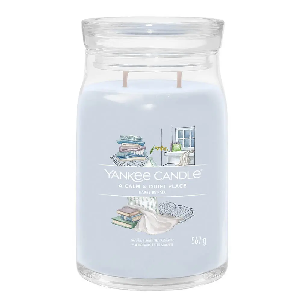 Yankee candle Mirisna sveća A calm & quiet place signature, Velika