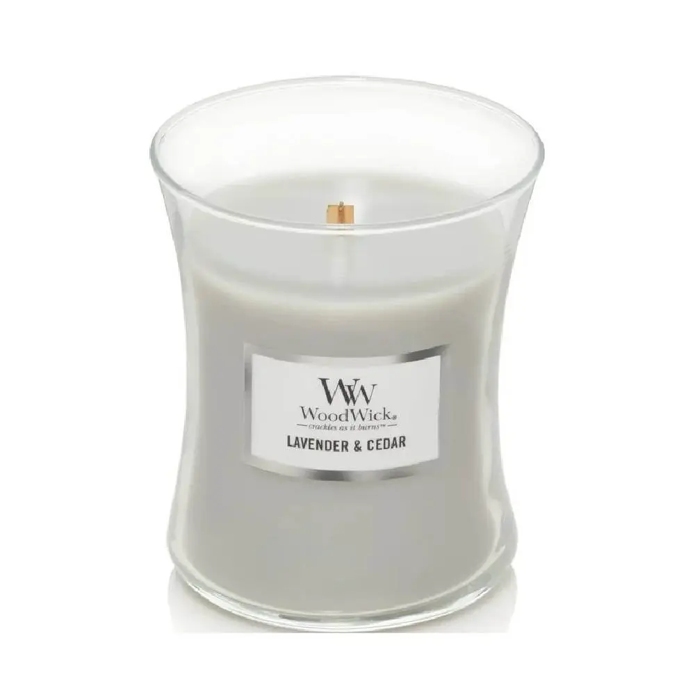 Woodwick Mirisna sveća Lavender and cheddar classic, Srednja