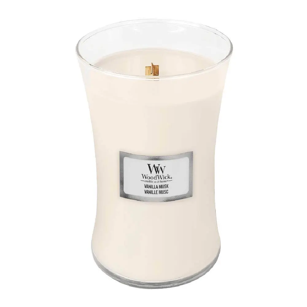 Woodwick Mirisna sveća Vanilla musk classic, Velika