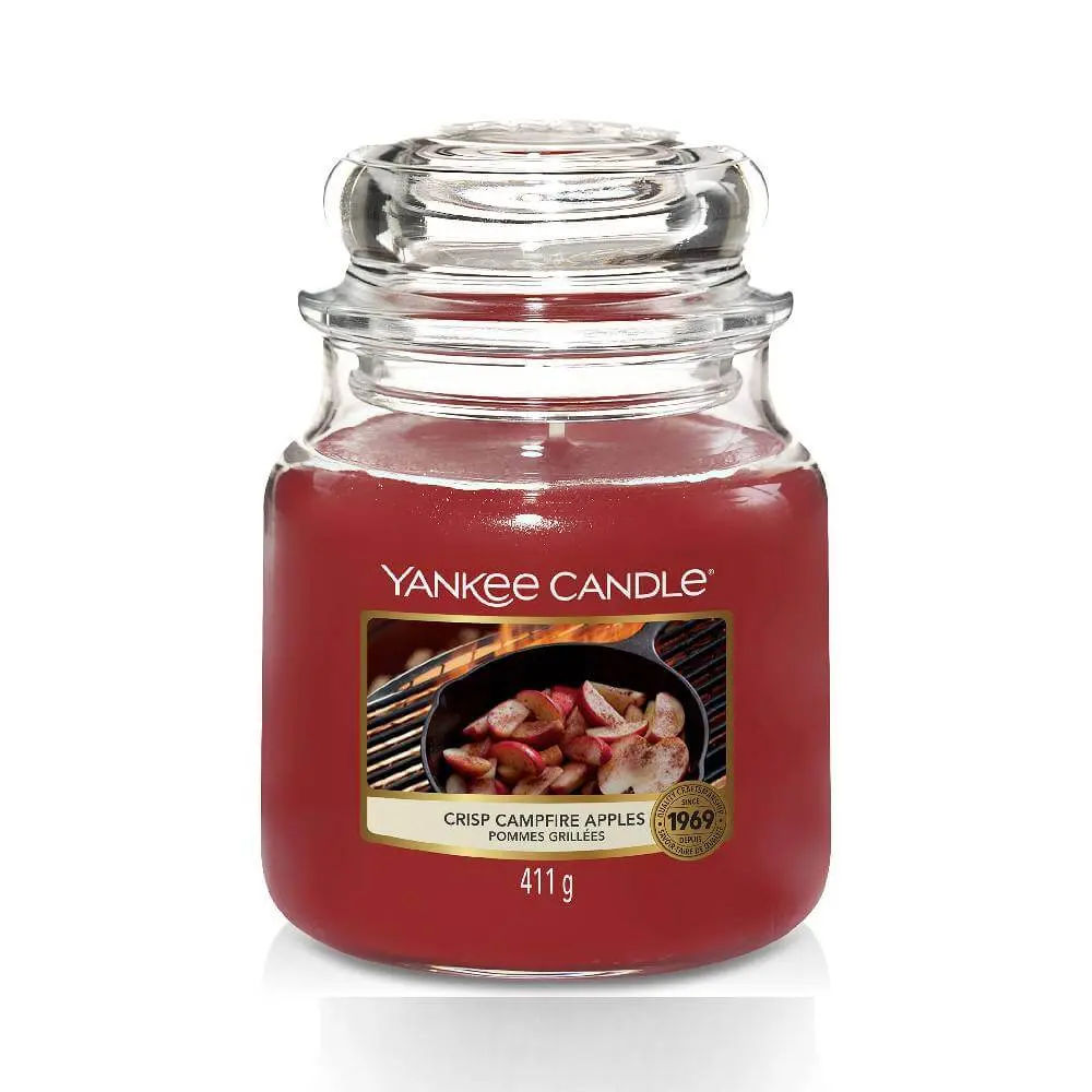 Yankee candle Mirisna sveća Chrisp campfire apples signature, Srednja