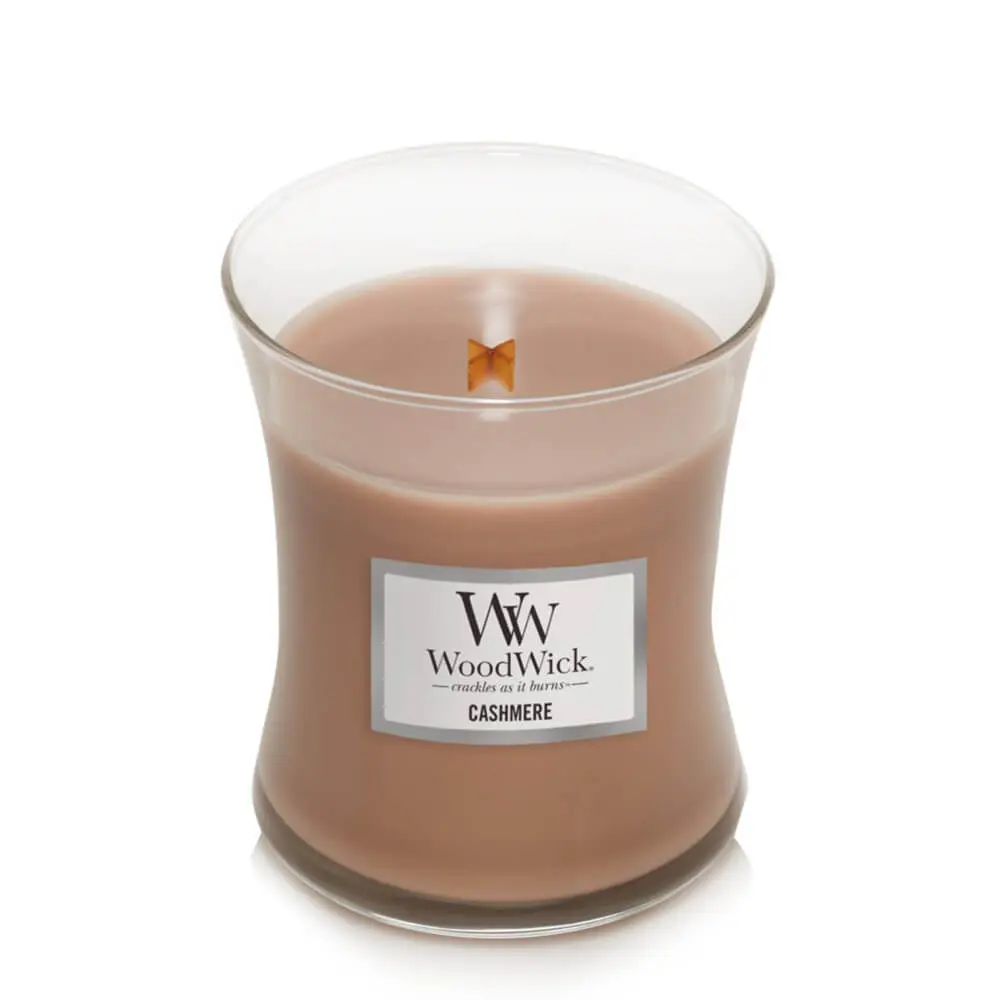 Woodwick Mirisna sveća Cashmere classic, Srednja