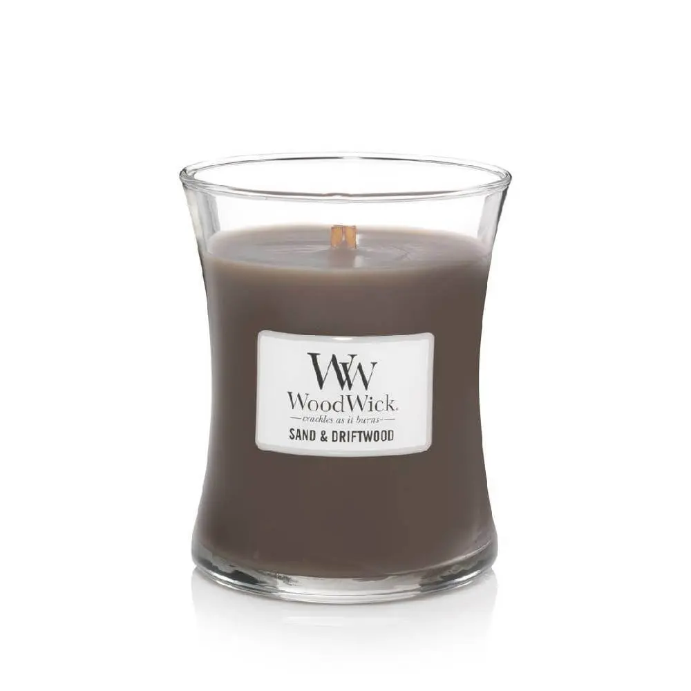 Woodwick Mirisna sveća Sand and driftwood classic