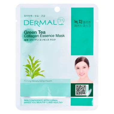 DERMAL Sheet maska za lice DERMAL Collagen Essence zeleni čaj