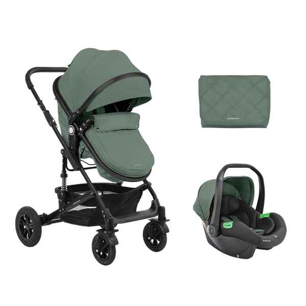 Kikka Boo Kolica za bebe Amaia Mint premium set 2in1 sa autosedištem I-Size KKB11246-SET