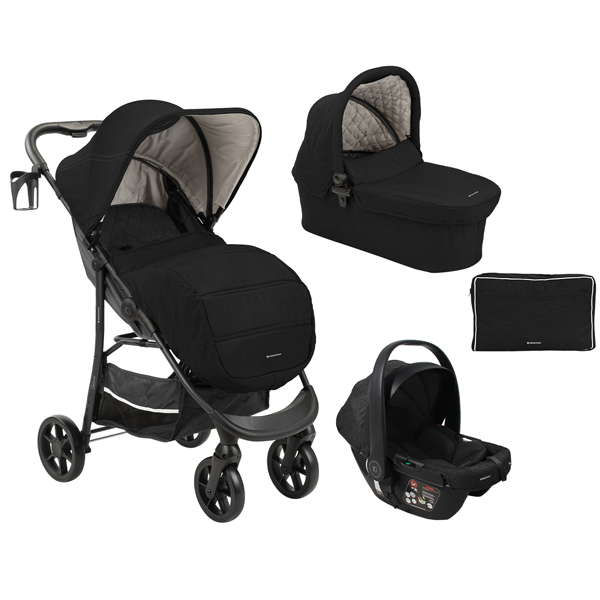 Kikka Boo Kolica za bebe Selina Premium 3in1 Set sa I-Size autosedištem i tvrdom korpom Black KKB11256