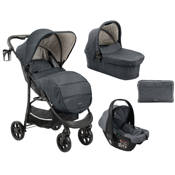 Kikka Boo Kolica za bebe Selina Premium 3in1 Set sa I-Size autosedištem i tvrdom korpom Dark Grey KKB11257