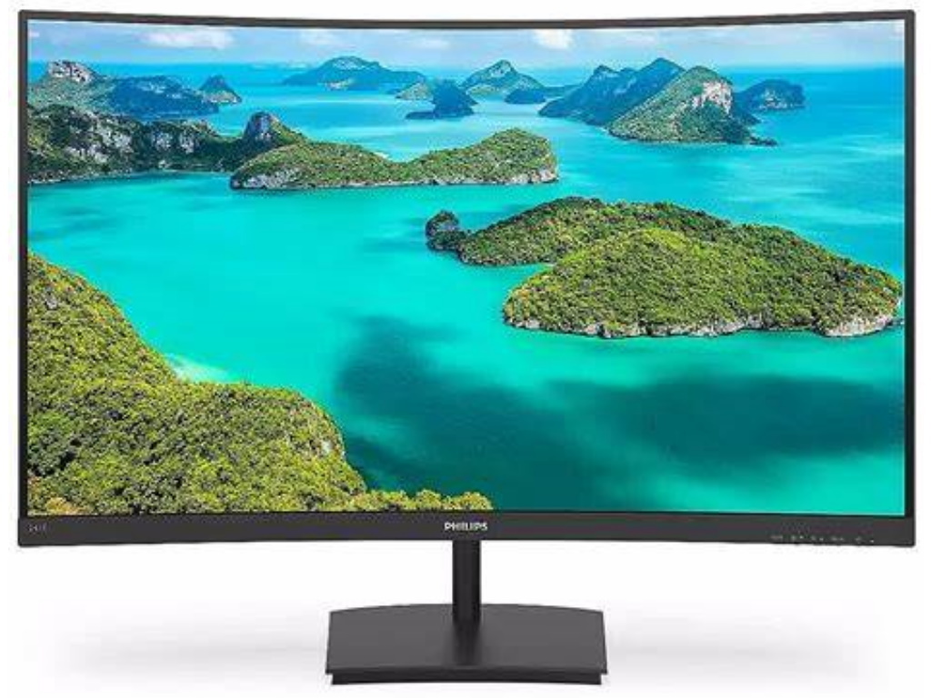 Monitor 23.6 PHILIPS 241E1SC/00, FHD, VA, FreeSync, zakrivljeni, 75Hz, 4ms, HDMI, VAID EK000572971