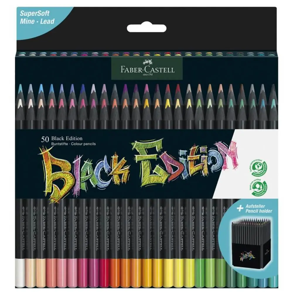 Faber-Castell 116450 Drvene bojice, 50 komada