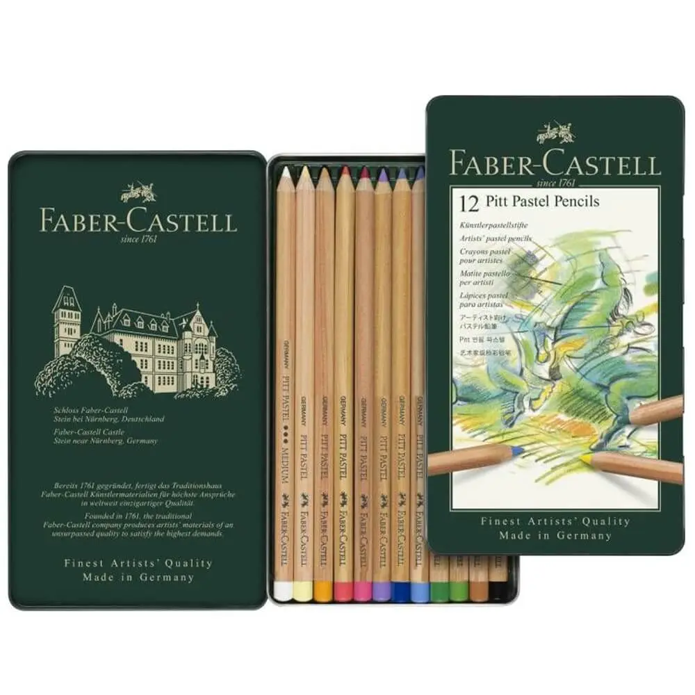 Faber-Castell 112112 Pitt Pastelne olovke, 12 komada