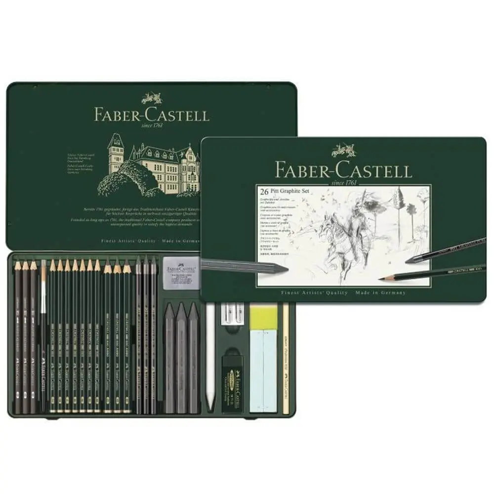 Faber-Castell 112974 Pitt Set za grafički dizajn, 26 komada