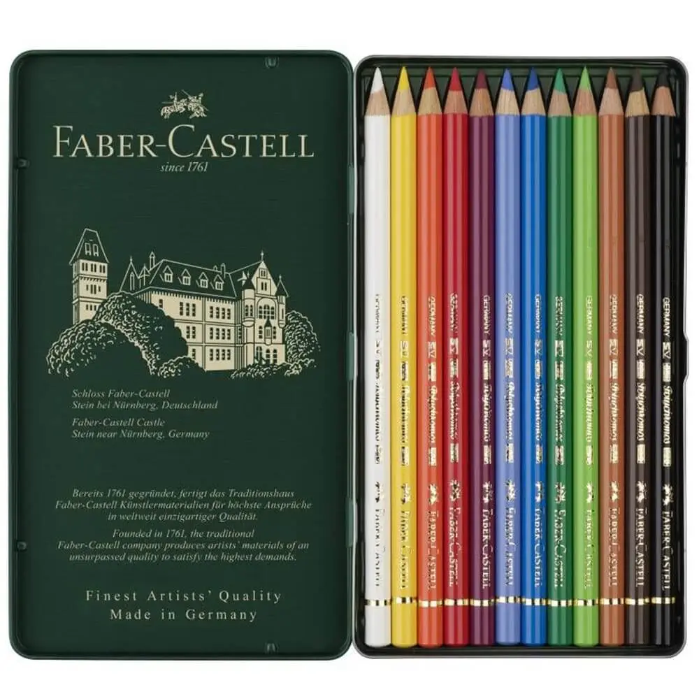 Faber-Castell 110012 Polychromos Drvene bojice, 12 komada