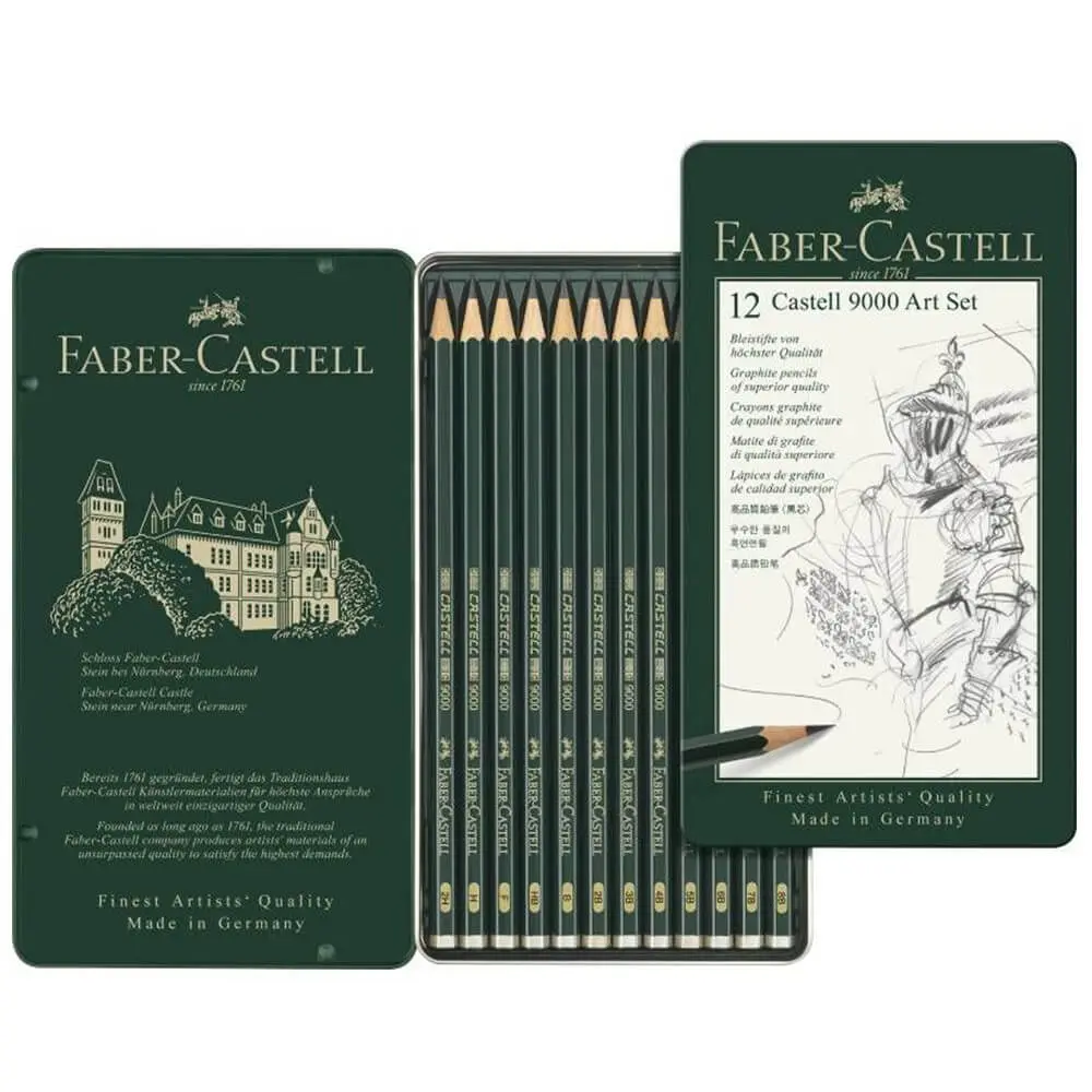 Faber-Castell 119065 Castell 9000 Set grafitnih olovaka, 12 komada