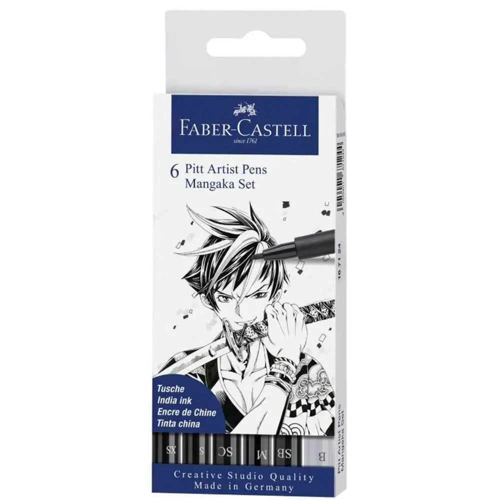 Faber-Castell 167124 Pitt Set za crtanje, 6 komada