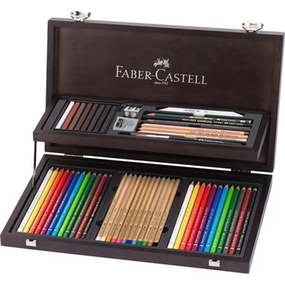 Faber-Castell 110084 Art and Graphic Set Drvenih bojica, 53 komada