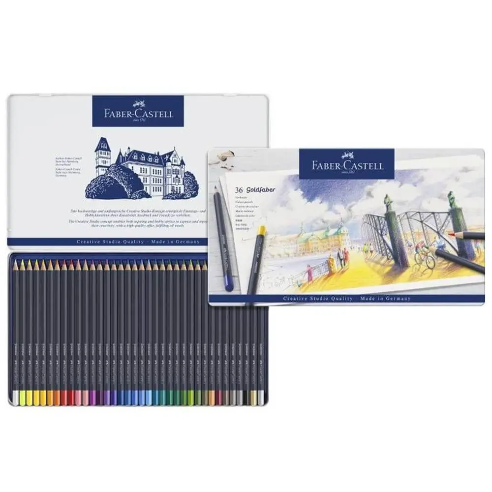 Faber-Castell Set Drvenih bojica Goldfaber 114736, 36 komada