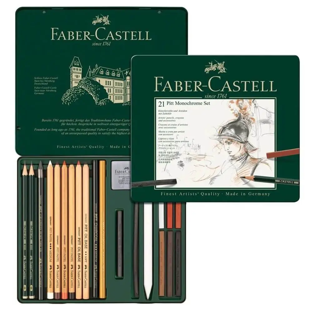 Faber-Castell 112976 Pitt Monohromatski Set, 21 komada