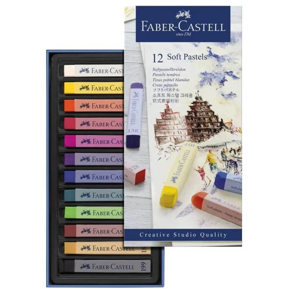 Faber-Castell 12659 Soft Pastele, 12 komada