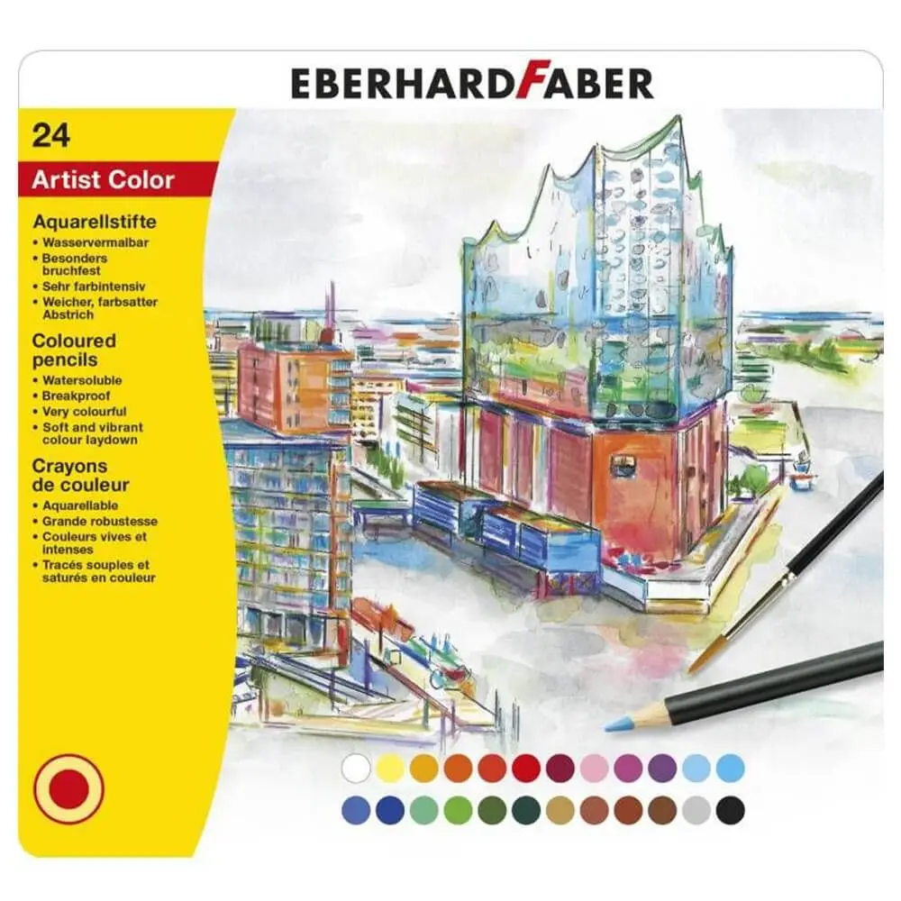 Eberhard 516025 Faber Akvarel bojice, 24 komada