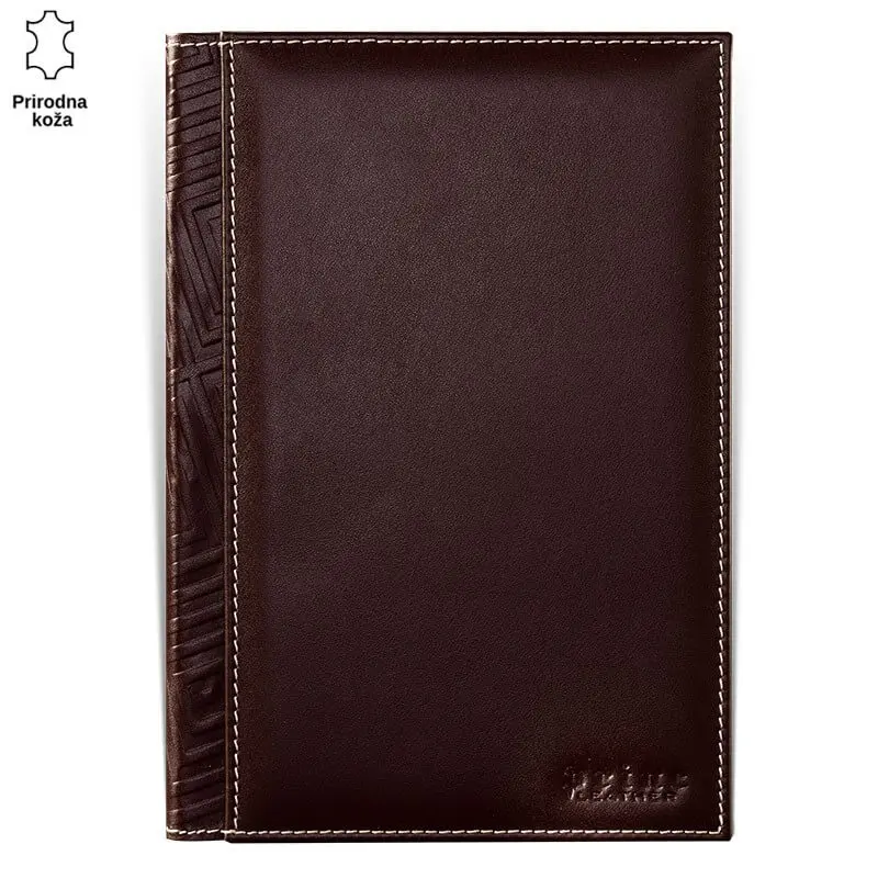 Princ Leather Kožni Rokovnik, B5, 330 listova, Čokolada