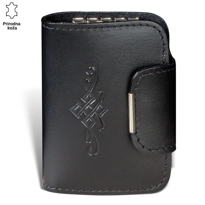 Princ Leather Futrola za ključeve ETUI, Kožna, Crna