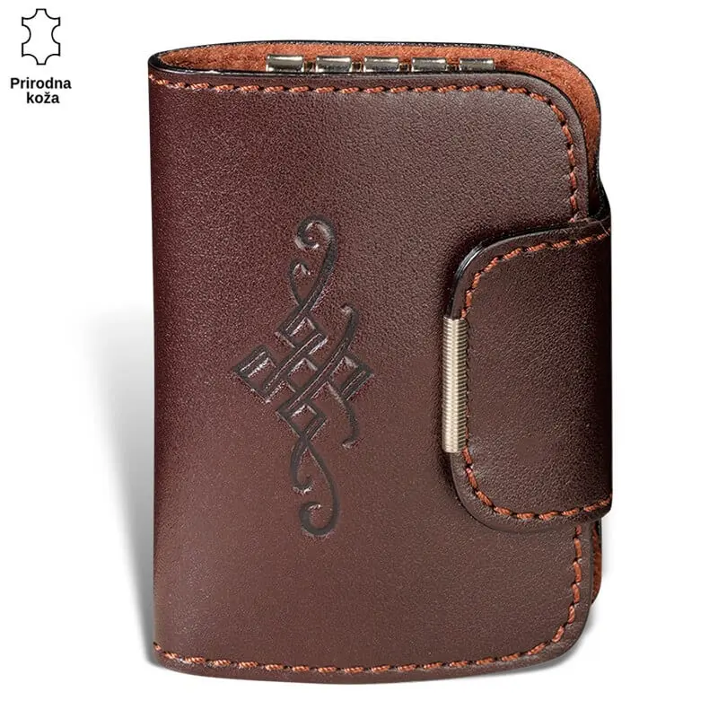 Princ Leather Futrola za ključeve ETUI, Kožna, Braon