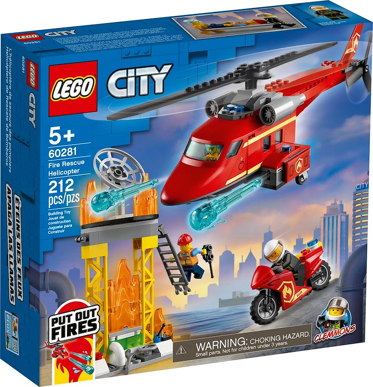 LEGO City Kocke Helikopter za spasavanje u požarima