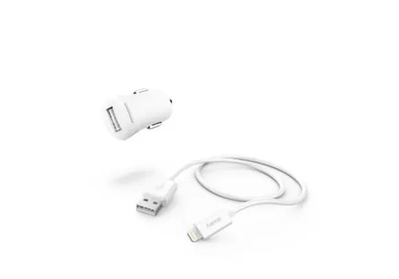 Hama Auto punjač Lightning 2,4A - Beli