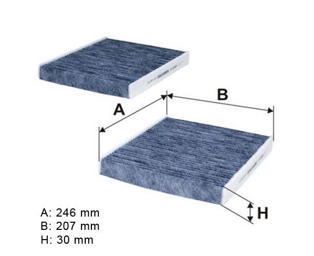 Filter klime QWP WCF467 - K1260A-2x - CCF0422C - LAK467S