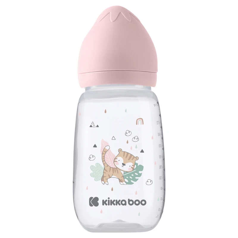 Kikka Boo Savanna flašica za bebe Anti-Colic 310ml Pink