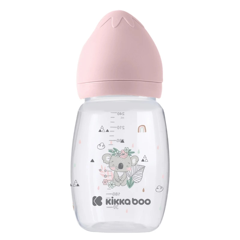 Kikka Boo Savanna flašica za bebe Anti-Colic 260ml Pink