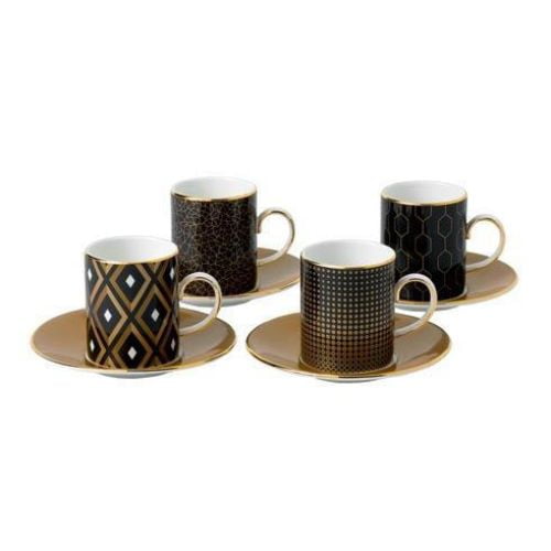 Set 4 šolje i tacne Wedgwood – Gio Gold