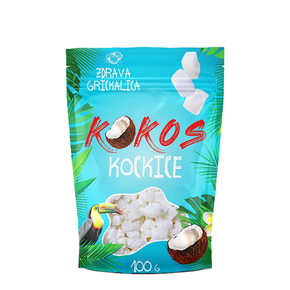 TopFood Kokos kockice, 100g