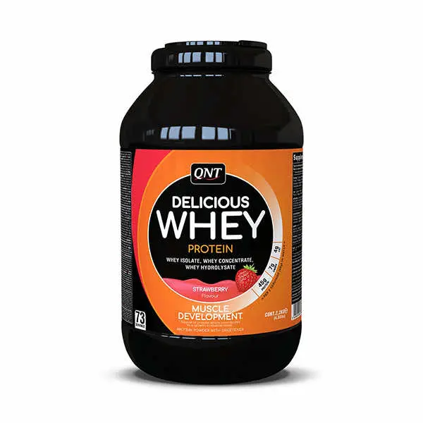 Qnt Delicious Whey Protein, Ukus Jagoda, 2.2kg