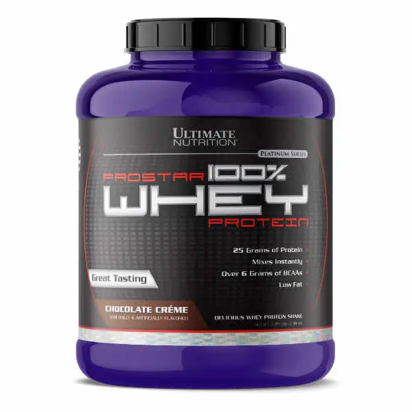 Ultimate Nutrition 100% Whey Prostar, Čokolada, 2.39kg