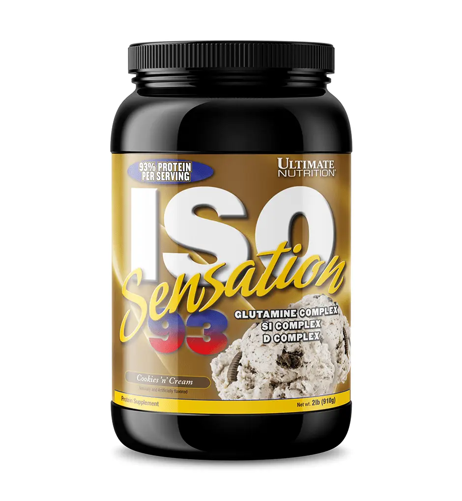 Ultimate Nutrition Iso sensation 93 Protein, Ukus Keks i krem, 910g