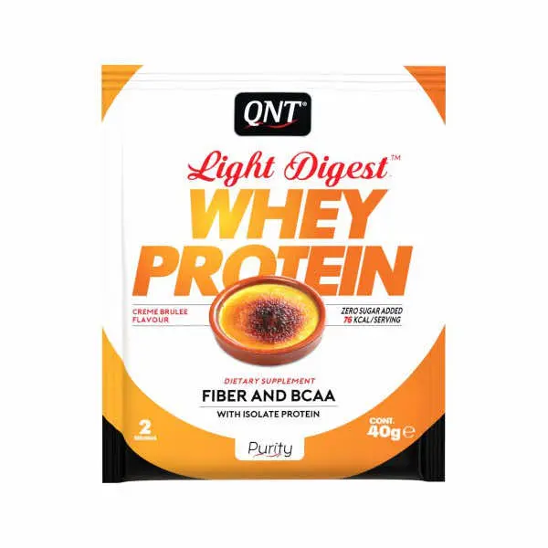 QNT Light Digest Whey Protein, Ukus Krem brule, 40g