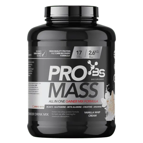 Basic Supplements Pro Mass Gejner, Ukus Vanila, 2.6kg