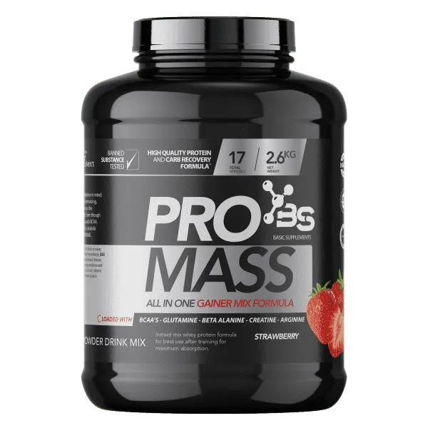 Basic Supplements Pro Mass Gejner, Ukus Jagoda, 2.6kg