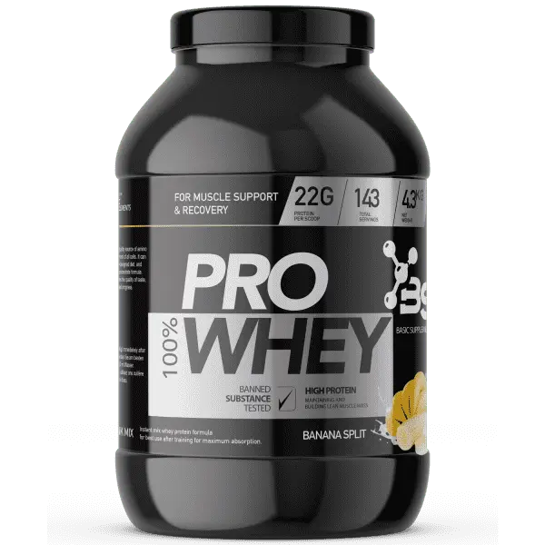 Basic Supplements Pro Whey, Ukus Banana split, 4.3kg