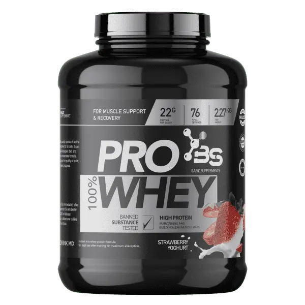 Basic Supplements Pro Whey, Ukus Jagoda, 2.27kg