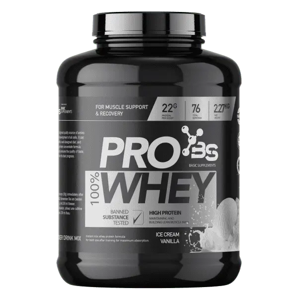 Basic Supplements Pro Whey, Ukus Sladoled od vanile, 2.27kg