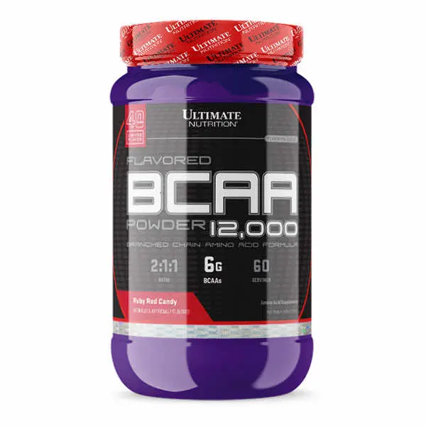 Ultimate Nutrition BCAA 12000, Ukus Ruby red candy, 457g