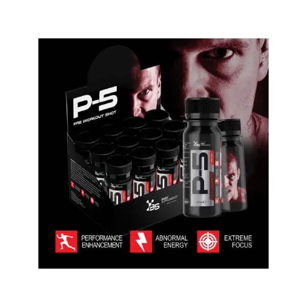 Basic Supplement P-5 Pre-Workout, Ukus Koka-kola, 60ml