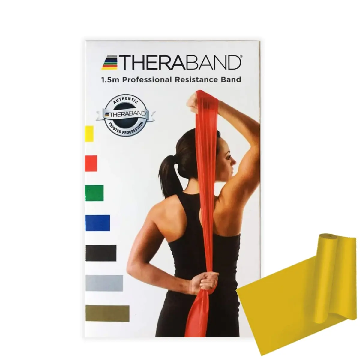 THERABAND Elastična traka za vežbanje, 1.5m, Zlatne boje