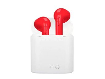 TWS Bluetooth slušalice Airpods i7s crvene HQ