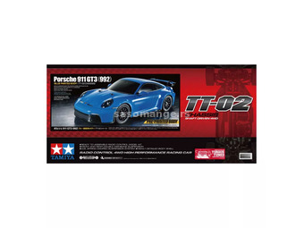 RC Model Kit - 1:10 RC Porsche 911 GT3 (992) Blue TT-02