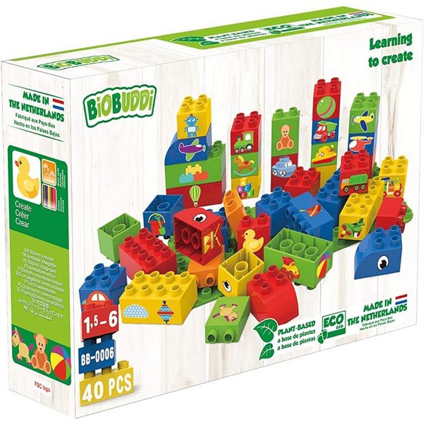 Biobuddi set kocke Learning to Create 40pcs BB-0007