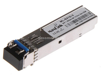 Maxlink 1.25G SFP optički modul,SM, 1310nm, 3km, 2xLC konektor,DDM