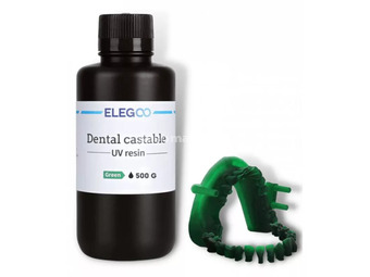 Dental Castable UV Resin 0.5kg - Green