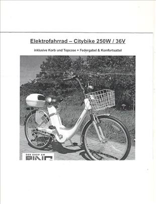 Električni bicikl 26" - NOV neraspakovan